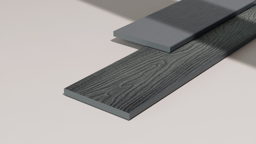 4m Anthracite Fascia Board - Dual Dek | Modern Garden